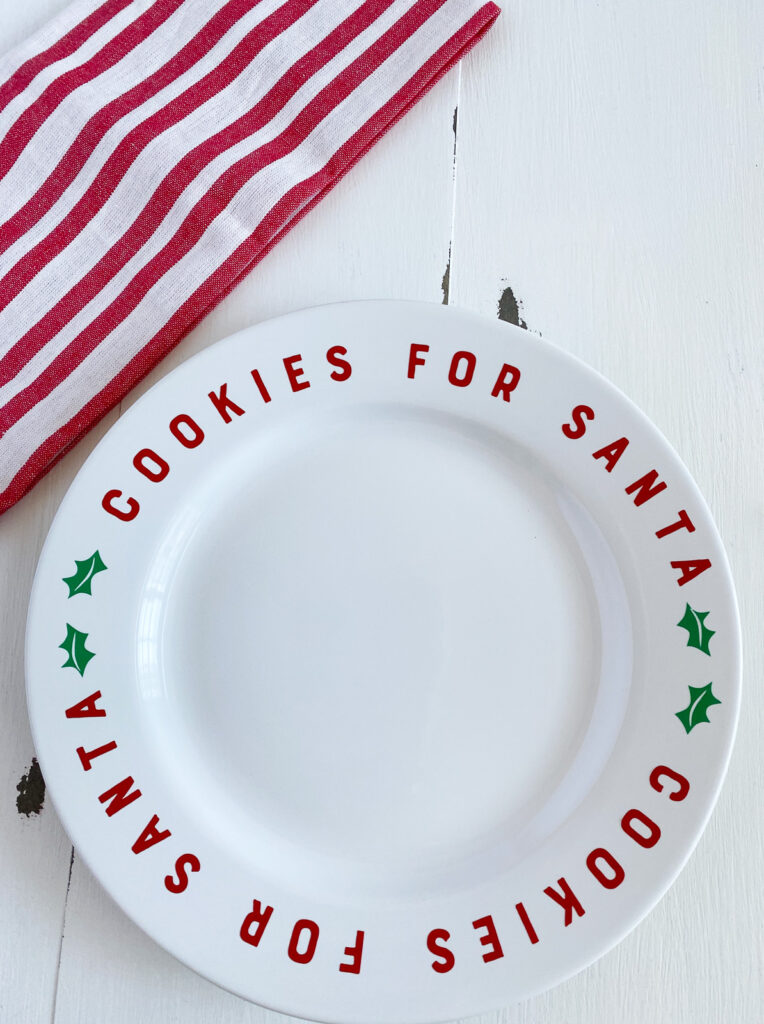 How to Make a Cookies for Santa Plate with Cricut - Have a Crafty Day